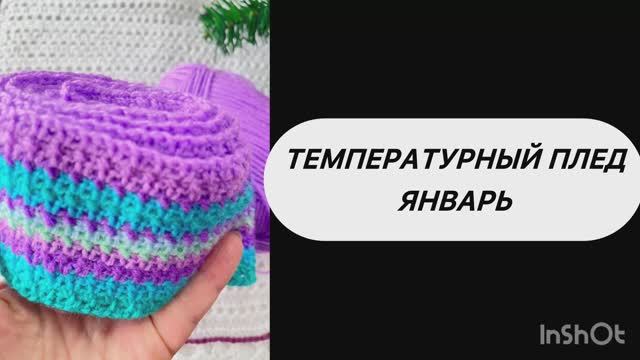 Температурный плед. Январь