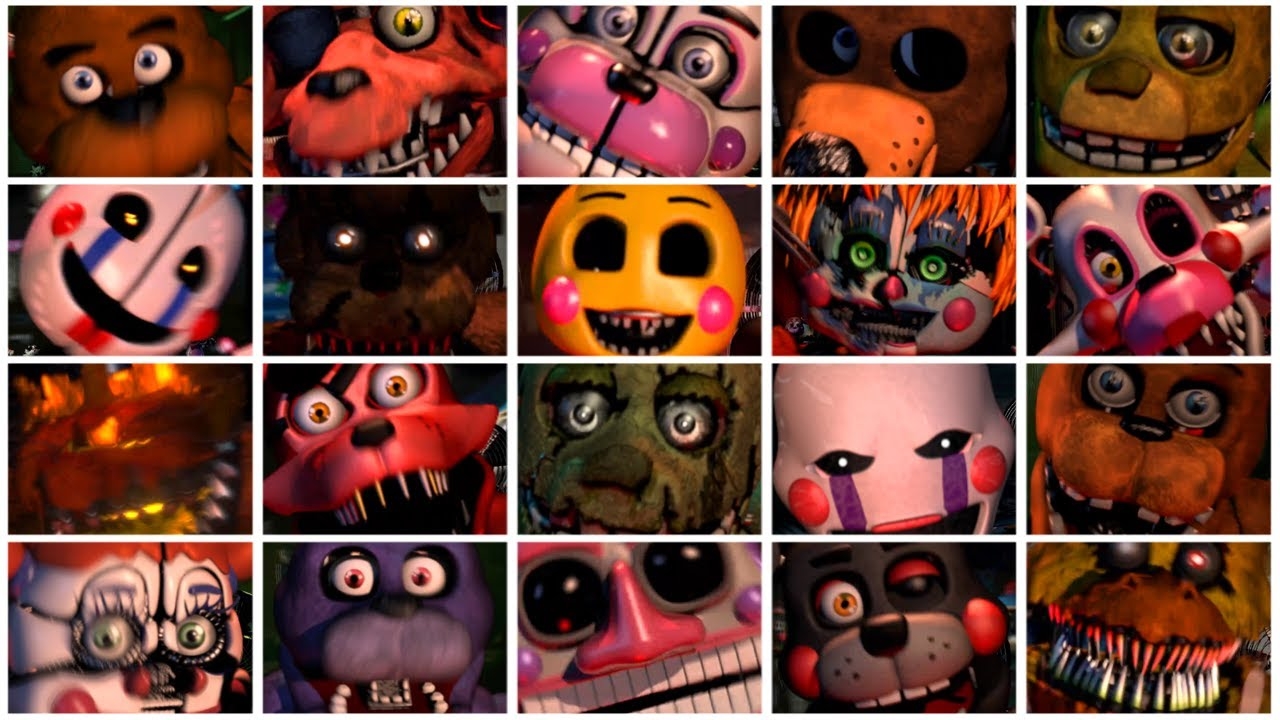 ВСЕ СКРИМЕРЫ + ГОЛОСА ULTIMATE CUSTOM NIGHT PLUS