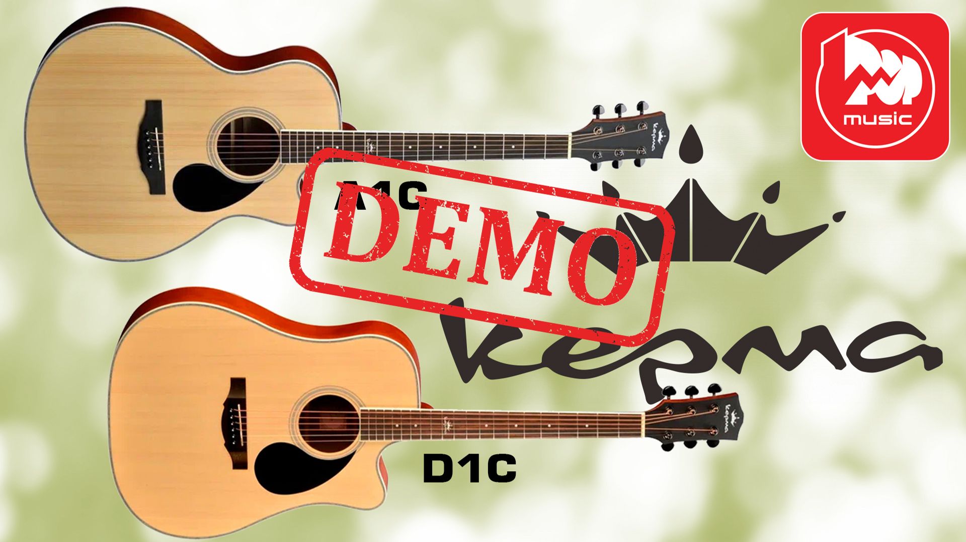 Акустические гитары KEPMA D1C и A1C - демонстрация звучания