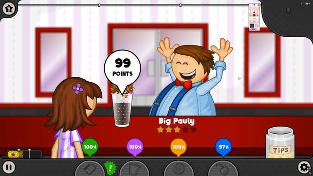 Papa's Freezeria Deluxe 73 day ( Папа Луи 73 день)  прохождение