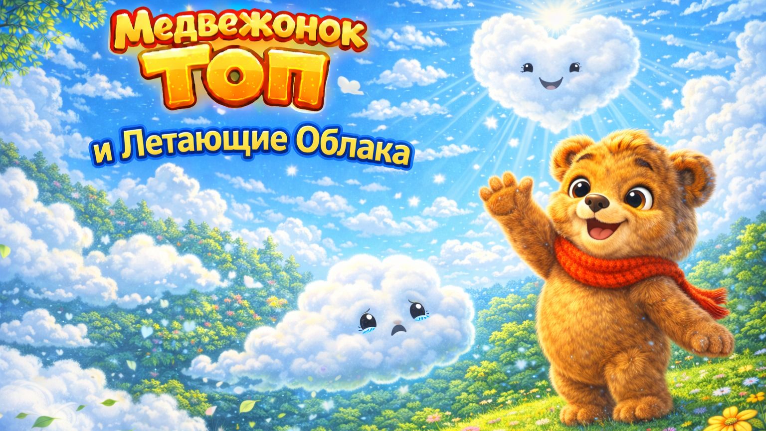 17 серия. Мишка Топ и Летающие Облака. Семнадцатая серия про Мишку Топу.