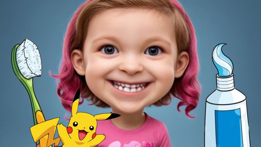 Как сделать чистку зубов весёлой? Настя показывает со специальным приложением для детей!