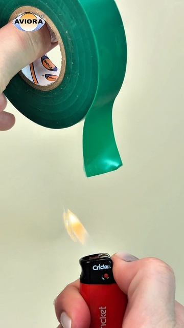 Изолента зеленая ПВХ Aviora