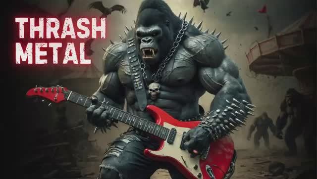 Медленный и тяжелый ТРЭШ-МЕТАЛ микс 🦍 Сокрушительные грув-риффы (в среднем темпе)