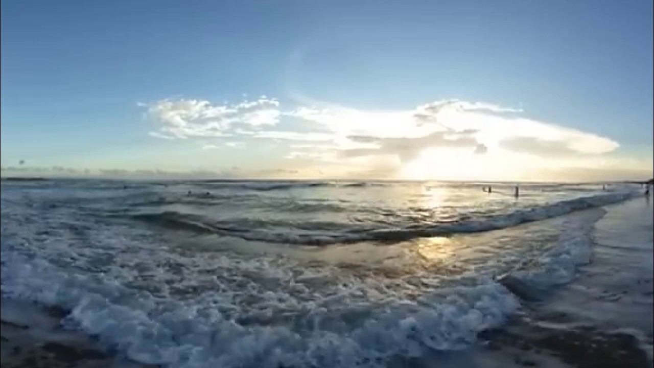 Путешествие, Бали, Кута, пляж. 360 видео, панорамное