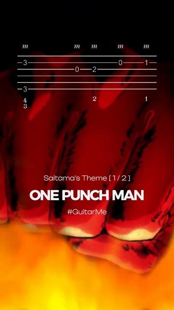 ONE PUNCH MAN тема на Гитаре 1/2. Ноты и Табы для Гитары GuitarMe School | Александр Чуйко