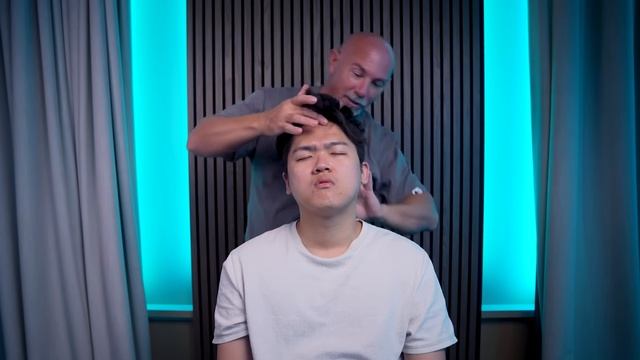 Отличный массаж головы. Cosmic ASMR massage.