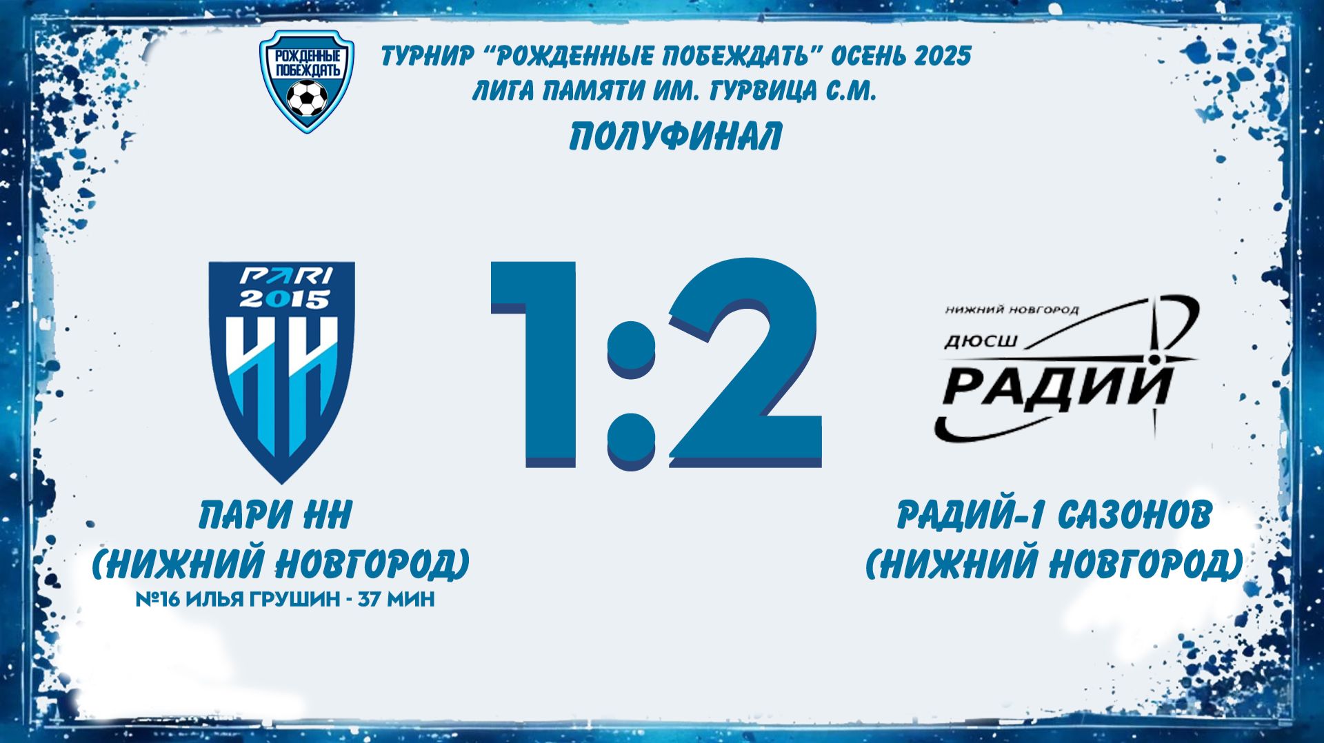 Пари НН (Нижний Новгород) - Радий-1 Сазонов (Нижний Новгород)