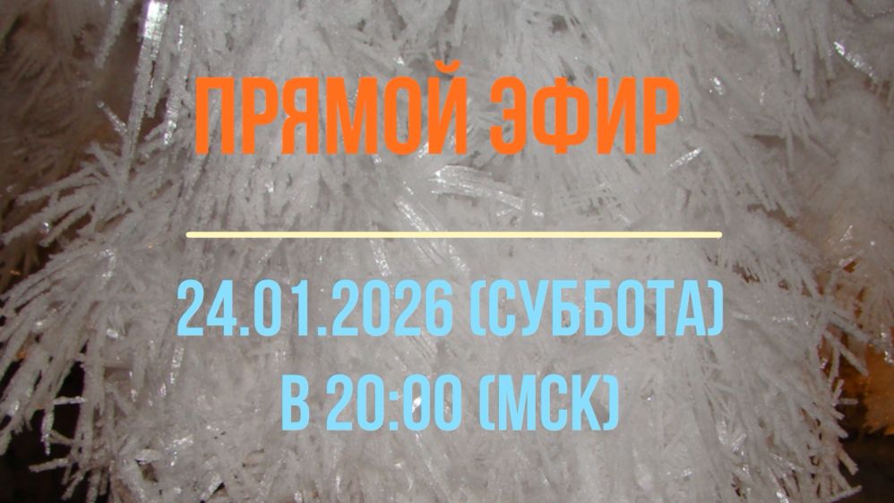 Анонс эфира 24.01.2026