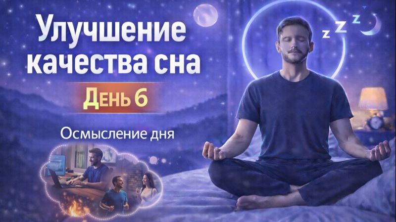 🧘 Медитация для сна. 6 День: Осмысление дня