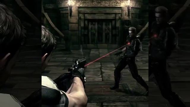 Сцена из Resident Evil 5 (2009). Вeскер хвастается скоростью, уворачиваясь от пуль (как в Матрице).