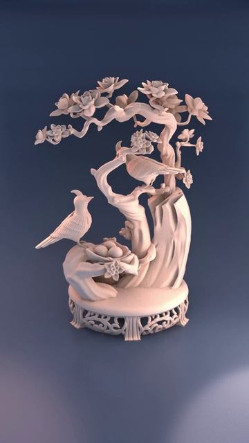 птицы в гнезде