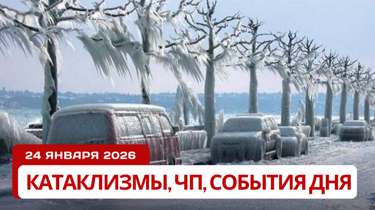 Новости Сегодня 24.01.2026 - Катаклизмы сегодня, ЧП, События дня | Европа США Россия  Индия Китай