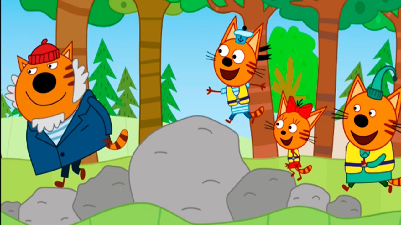 Развивающие мультики для детей три кота - пазл - Познавательный мультфильм для малышей