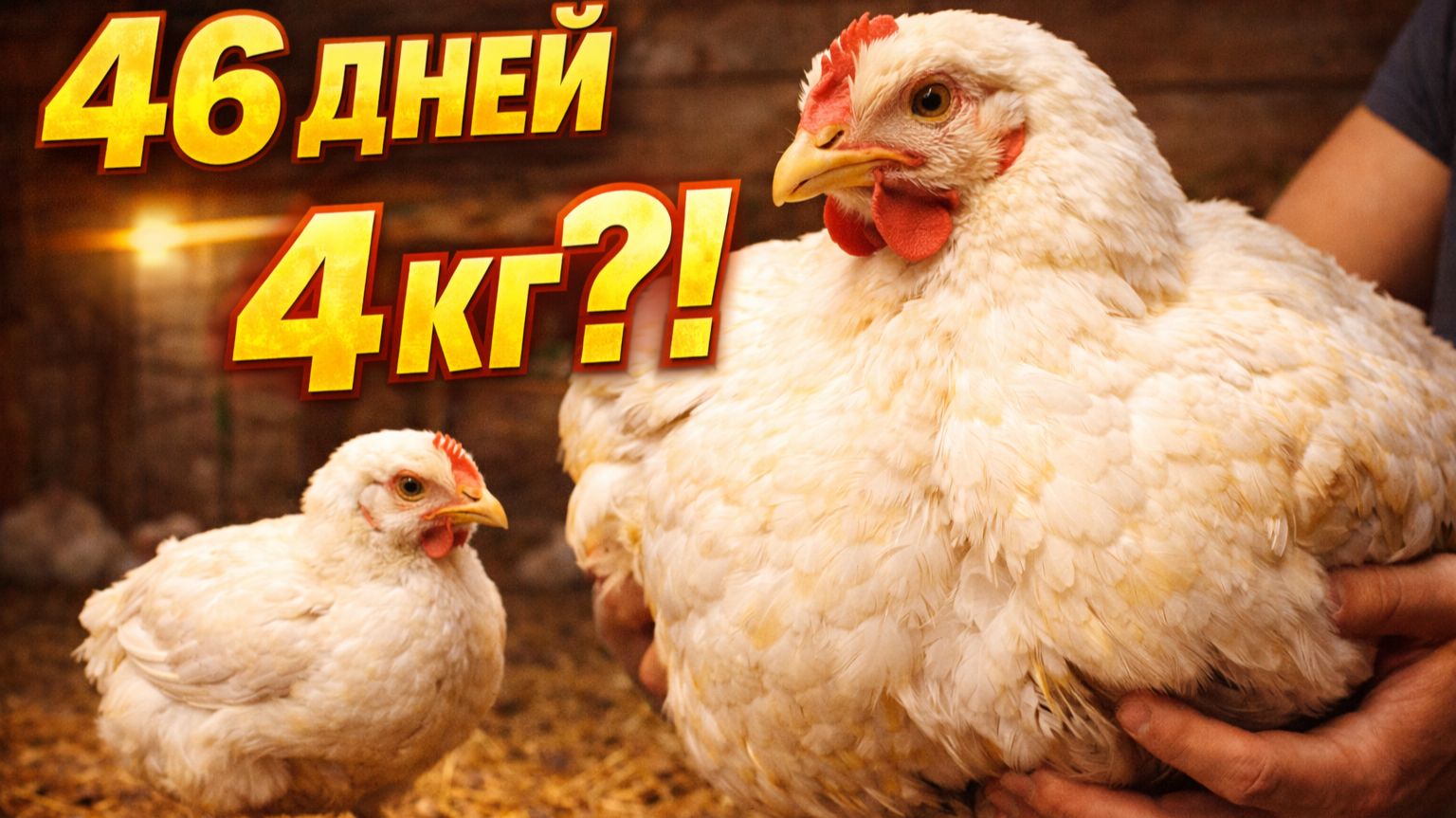 Бройлеры 46 дней | Контрольное взвешивание | До 4 кг без ветаптечки