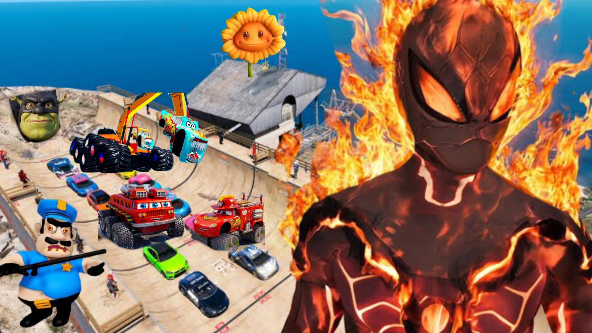 Самая КРУТАЯ рампа для супергероев в ГТА 5