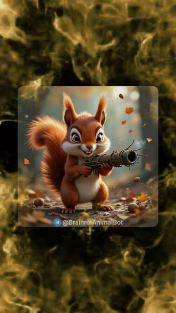 Бешеная белка с орехомётом.