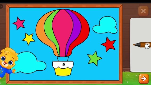 Веселая раскраска. Раскрашиваем по цифрам. На Русском