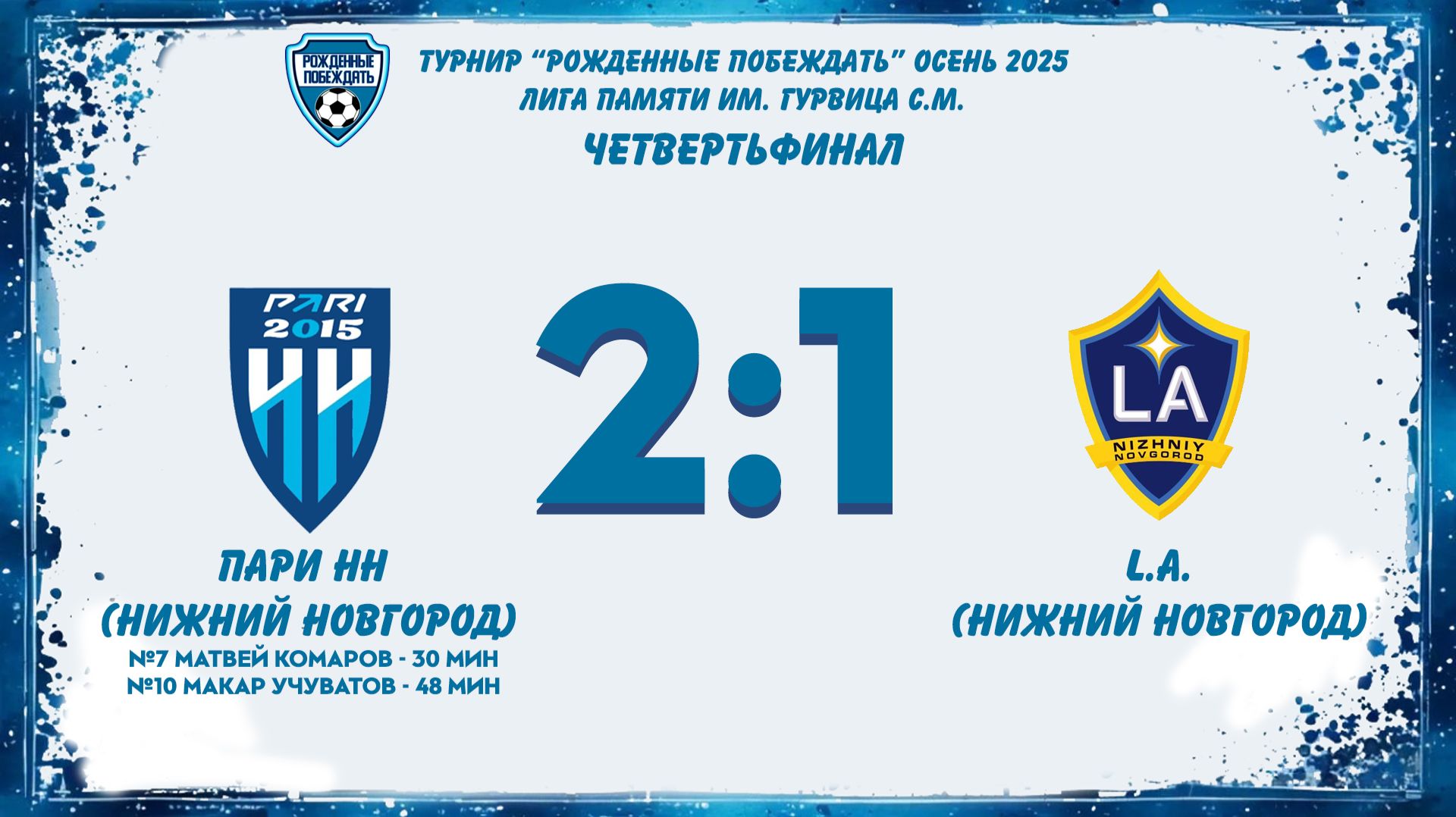 Пари НН (Нижний Новгород) – L.A. (Нижний Новгород)