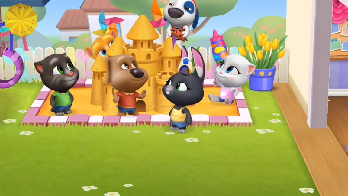 Мой говорящий Том интерьер дома