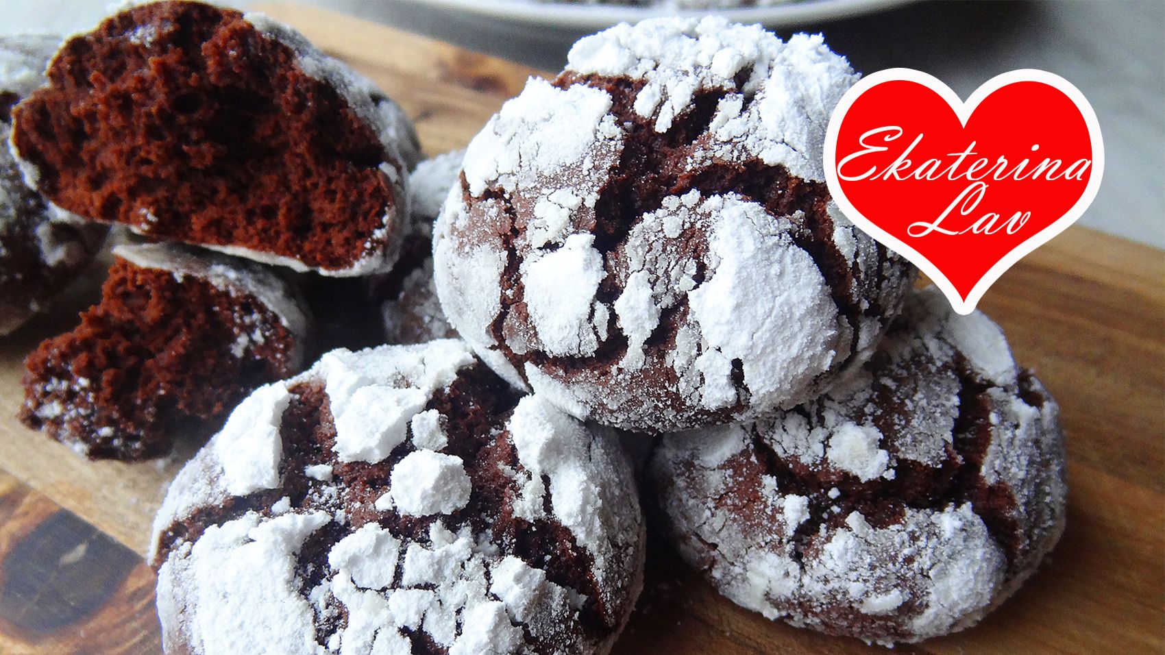 САМОЕ вкусное ШОКОЛАДНОЕ печенье с трещинками! Простой рецепт! #печенье #шоколадноепеченье #кчаю