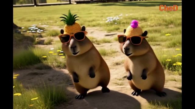 ДВЕ ВЕСЁЛЫХ КАПИБАРЫ. Песни от ЧеДа. Лучшая песня 2026.