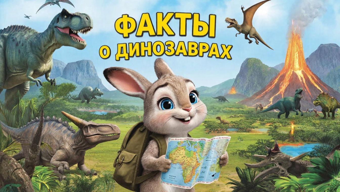 Обучающий мультфильм для детей. Интересные факты о динозаврах