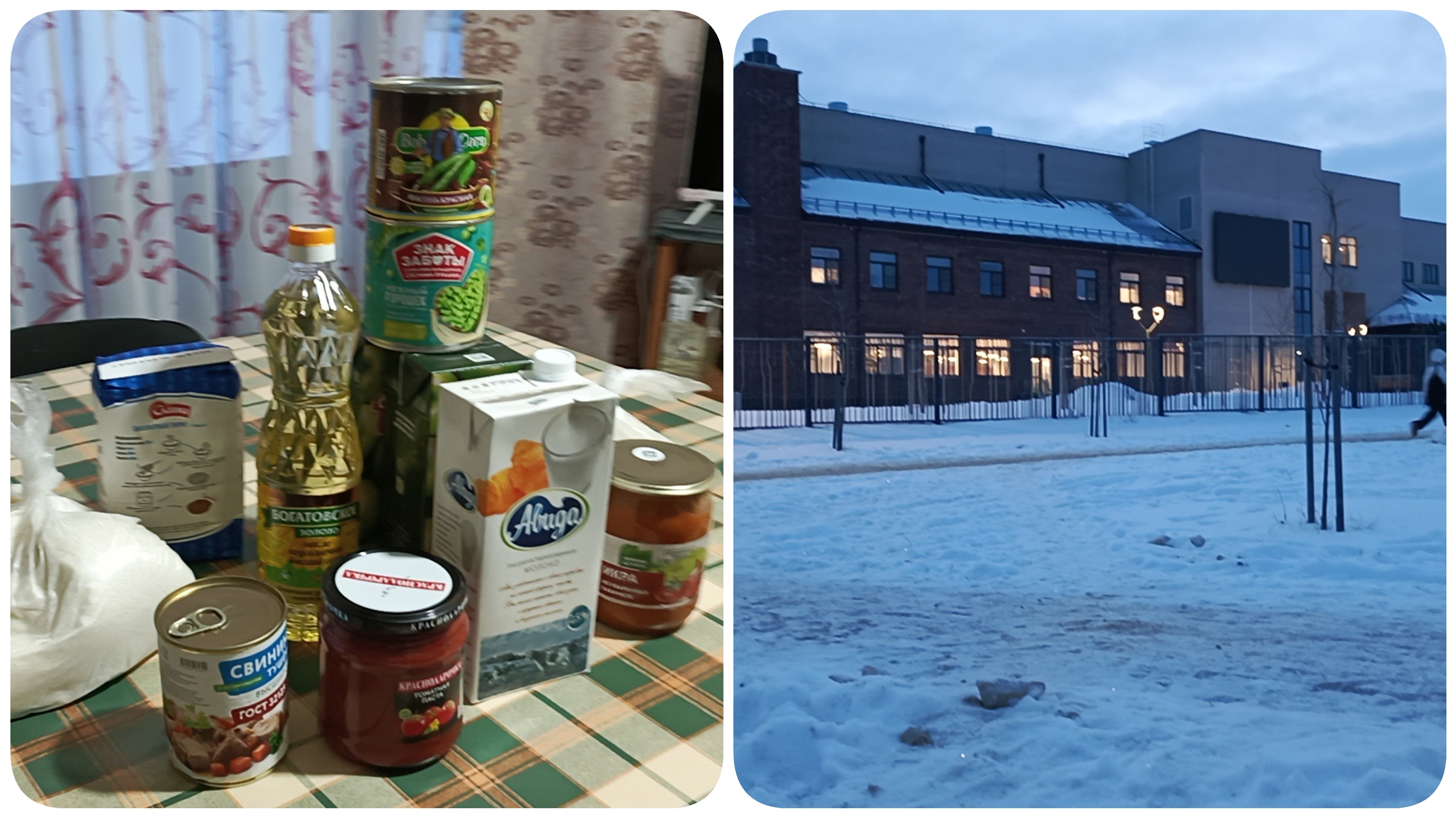 Vlog Папа привез рыбу. Ездила в школу забирать  сухпаек.