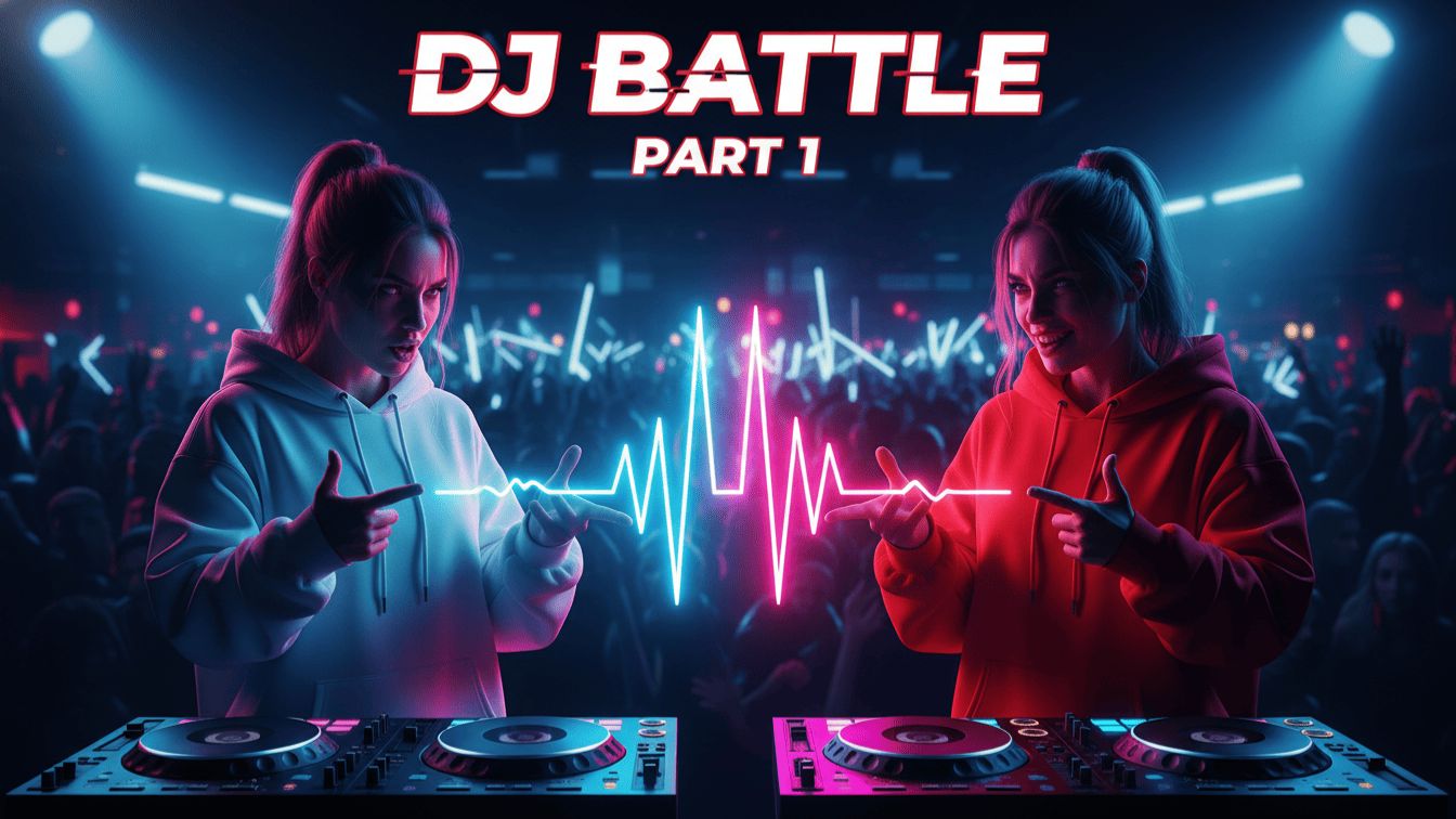 DJ Battle: BUM TSUM STYK BYAK |Part 1|AVI&SUNO AI| #DJBattle #ClubMusic #DanceTrack #ElectronicMusic