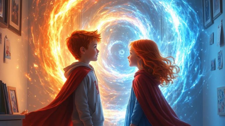 🔥 ВОПЛОЩЕНИЯ СТИХИЙ: Ксандр=огонь, Сандра=вода в космосе! ✨