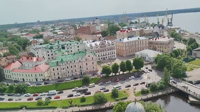 Выборг с высоты Башни Святого Олафа. Июнь 2025
