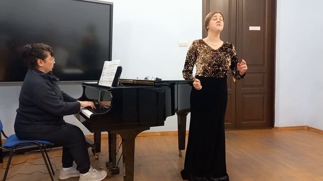 Римский-Корсаков, ''Мой голос для тебя'' -поёт Вероника Банарь, концертмейстер Наиля Шамгунова