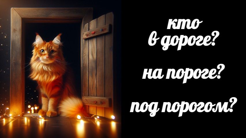 КТО В ДОРОГЕ, НА ПОРОГЕ, ПОД ПОРОГОМ?