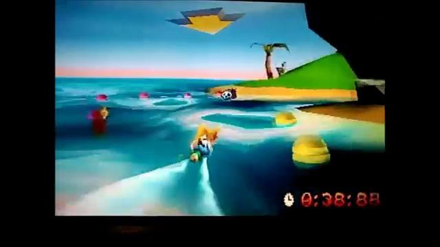 Crash Bandicoot 3-Warped(PAL-version).Time Trial. Tell No Tales.57:84 _My old-new gamepad!_ XD)