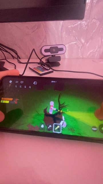 ЗАБРАЛАСЬ НА ОЛЕНЯ!?😱🦌В 99 НОЧЕЙ В ЛЕСУ!!!😱🌲🦌