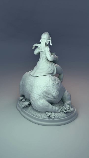 маша и медведь - модель для печати