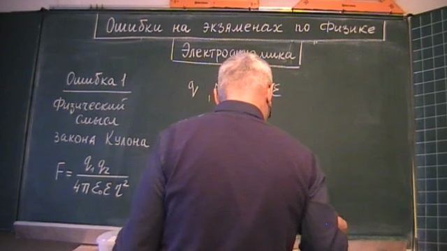 Ошибка 1. Электродинамика