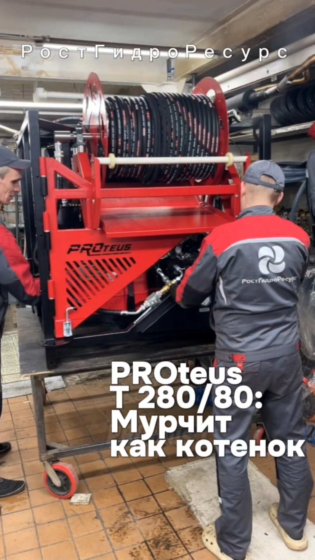 PROteus T 280/80: Мурчит как котенок 😺😺😺 #proteus #гидродинамика #канализация
