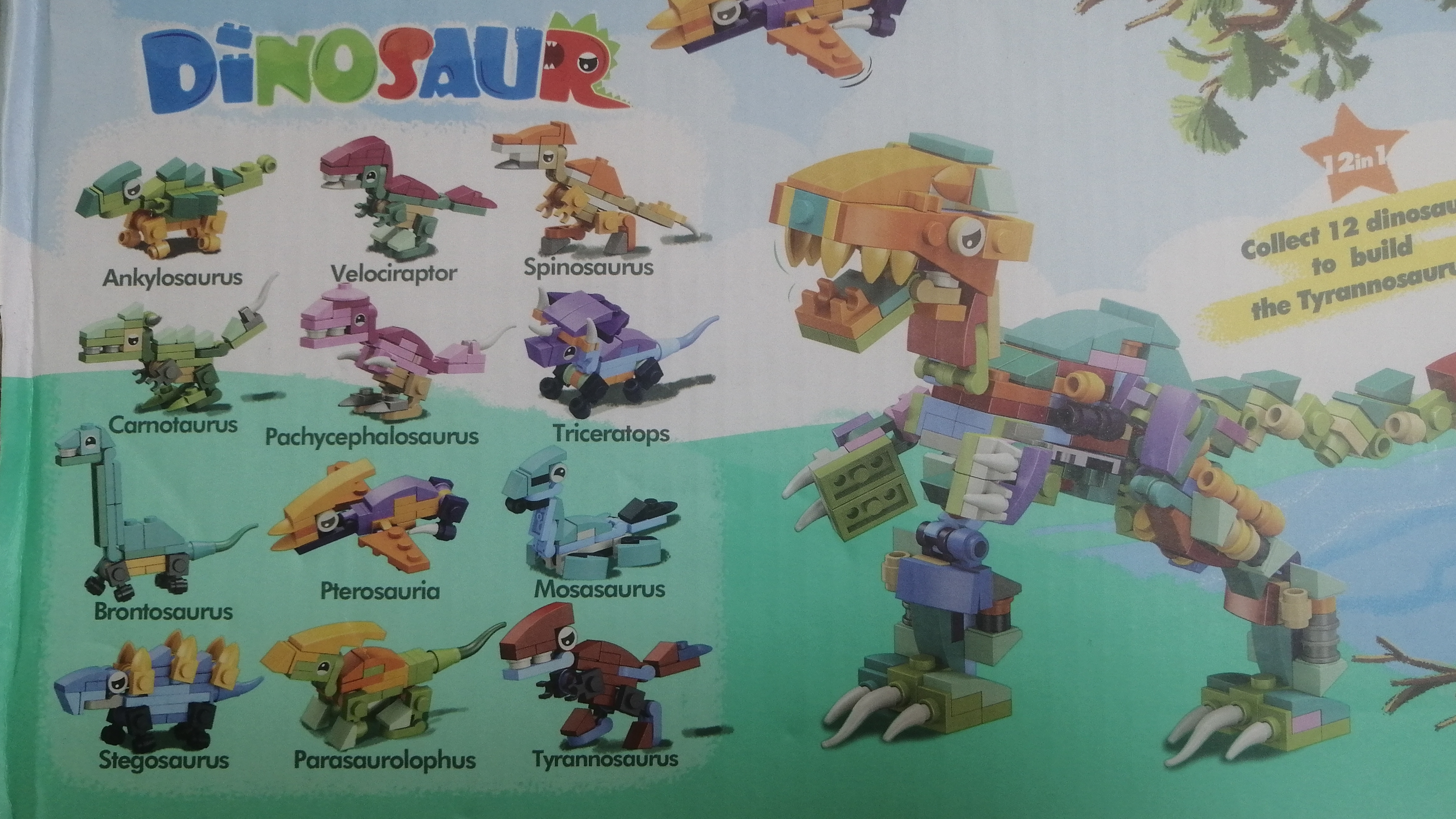 Обзор конструктор лего Динозавры 12 в 1