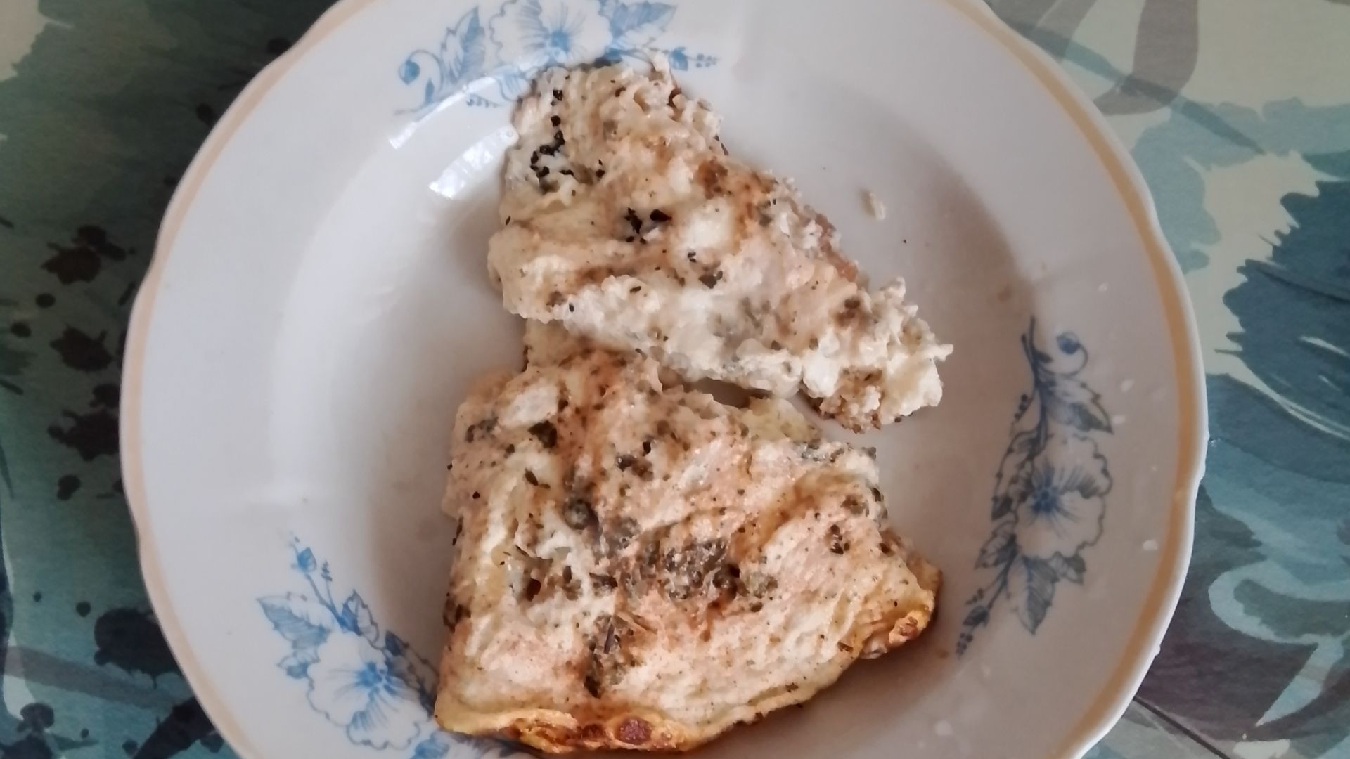 Омлет с овсянкой.