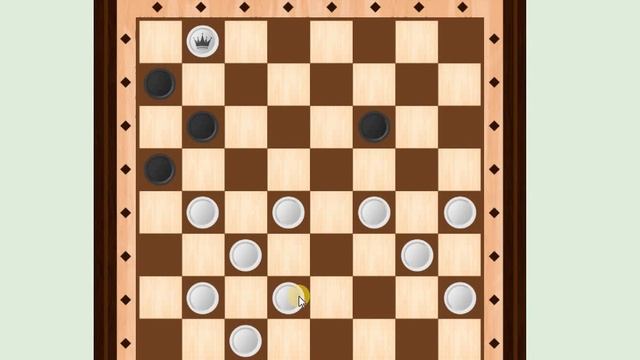 Русские шашки. Счет 7-0. Слишком просто
