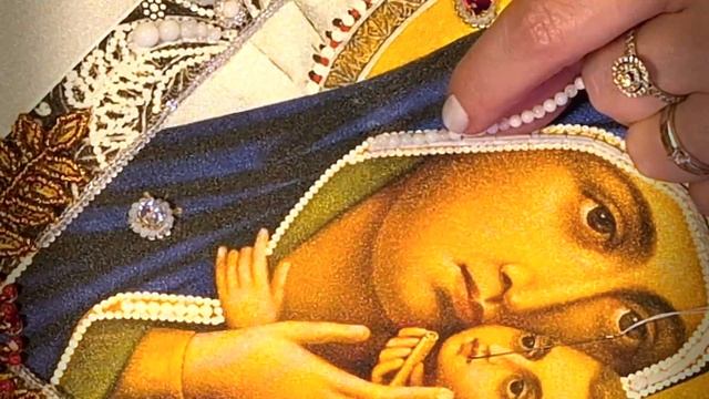 сажение по бели перламутром (Тервеническая)