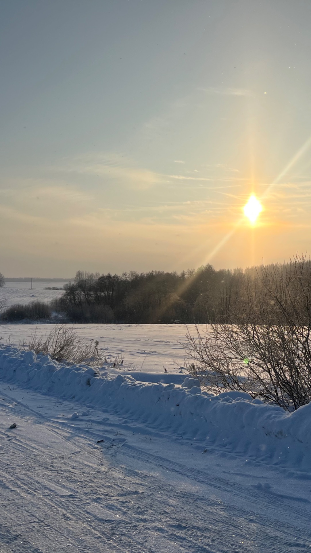Дорога в зимнюю сказку . Зима. Озеро.