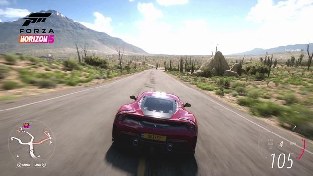 Сравнение звуков мотора Ferrari 488 Pista в Forza Horizon 6 и Forza Horizon 5. [4К]