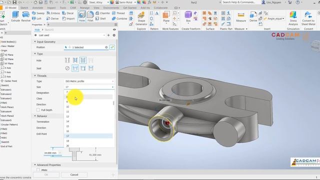 #155 Autodesk Inventor 2020. Деталь №13