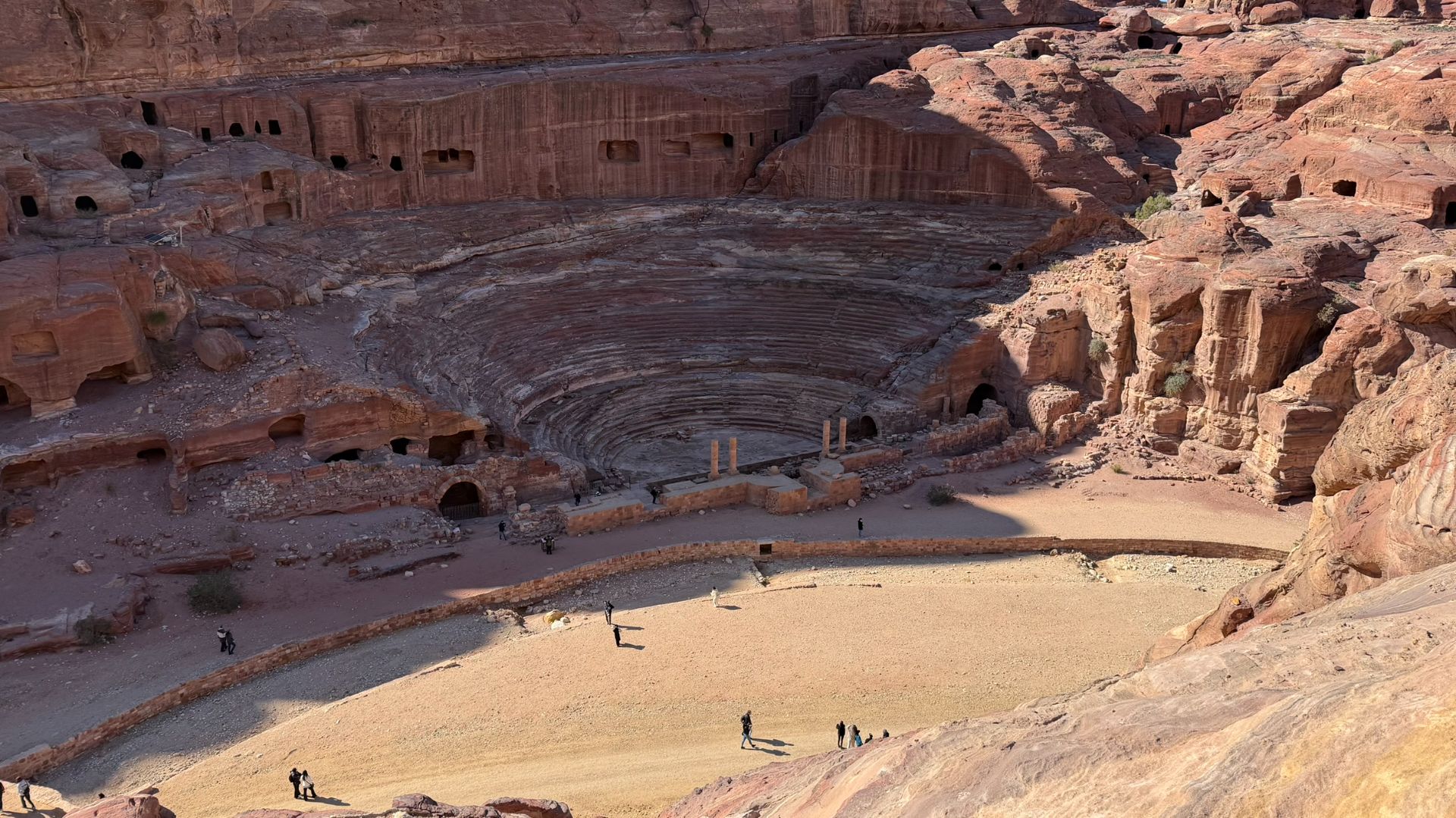 Петра. Улица фасадов, театр, гробницы. Январь, 2026 г.