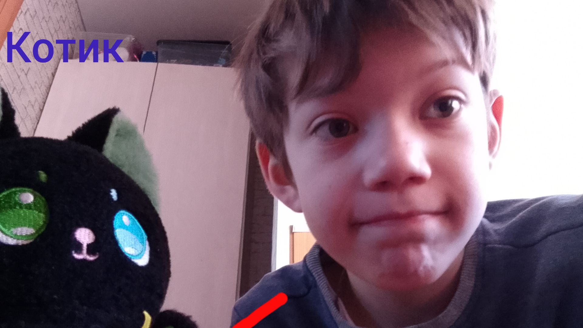 игрушечный кот пришел в мою комнату