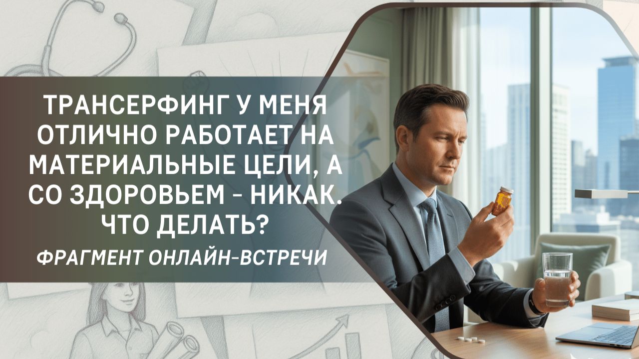 Трансерфинг у меня отлично работает на материальные цели, а со здоровьем - никак. Что делать?