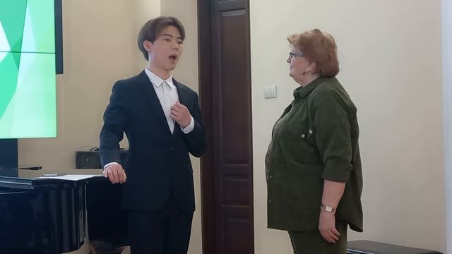 Капуа, "O sole mio" -поёт Синпин Хэ (2)  (Мастер класс Т.В. Шорлуян)