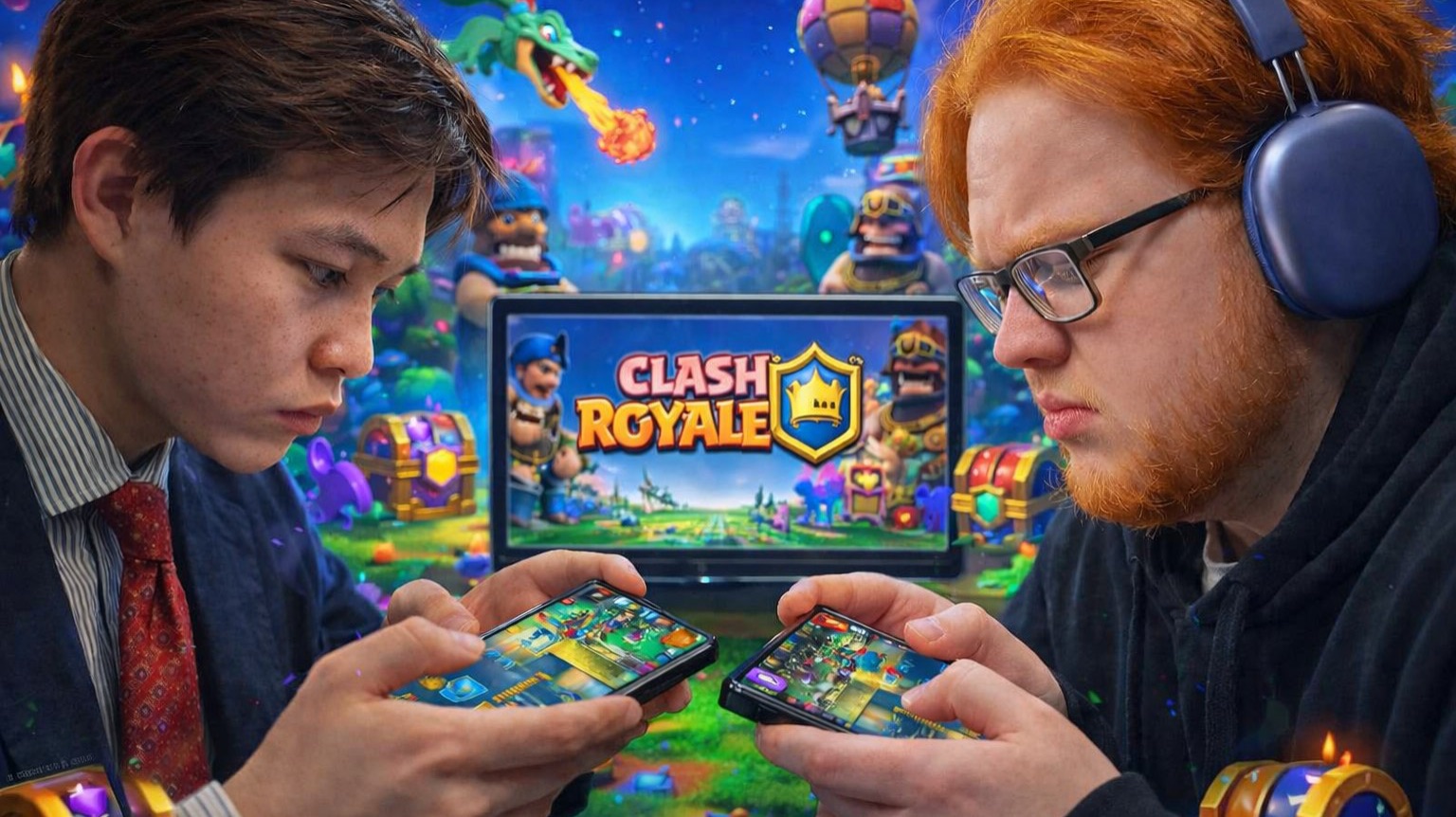 АРГЕНБИ ПРОТИВ ХЕЛИН В CLASH ROYALE НА СТРИМЕ У ЭВЕЛОНА!
